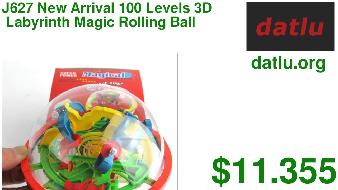 J627 New Arrival 100 Levels 3D Labyrinth Magic Rolling Ball Puzzle ...