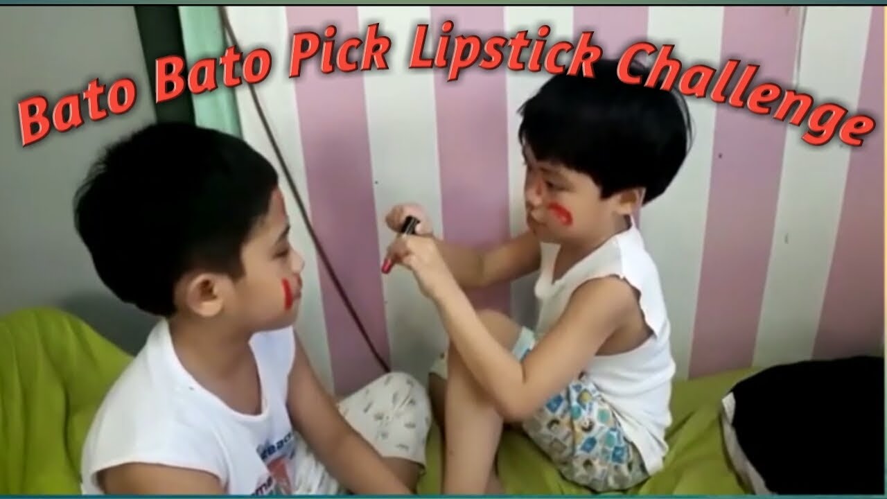 Bato Bato Pick lipstick challenge ll LARONG PINOY ll Funny game - YouTube
