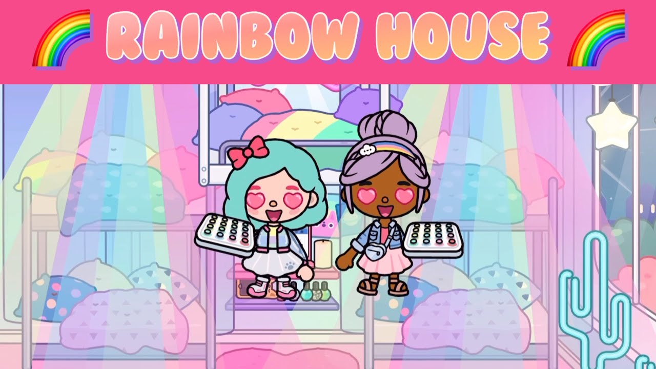 TOCA WORLD RAINBOW HOUSE 🌈 - YouTube