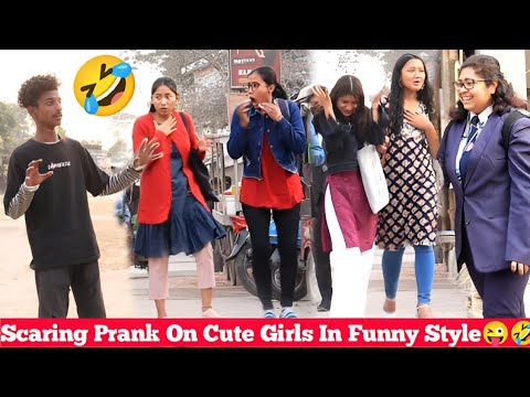 Scaring Prank On Cute Girls In Funny Style😜🤣 | Epic Reaction😂 @bick boy ...