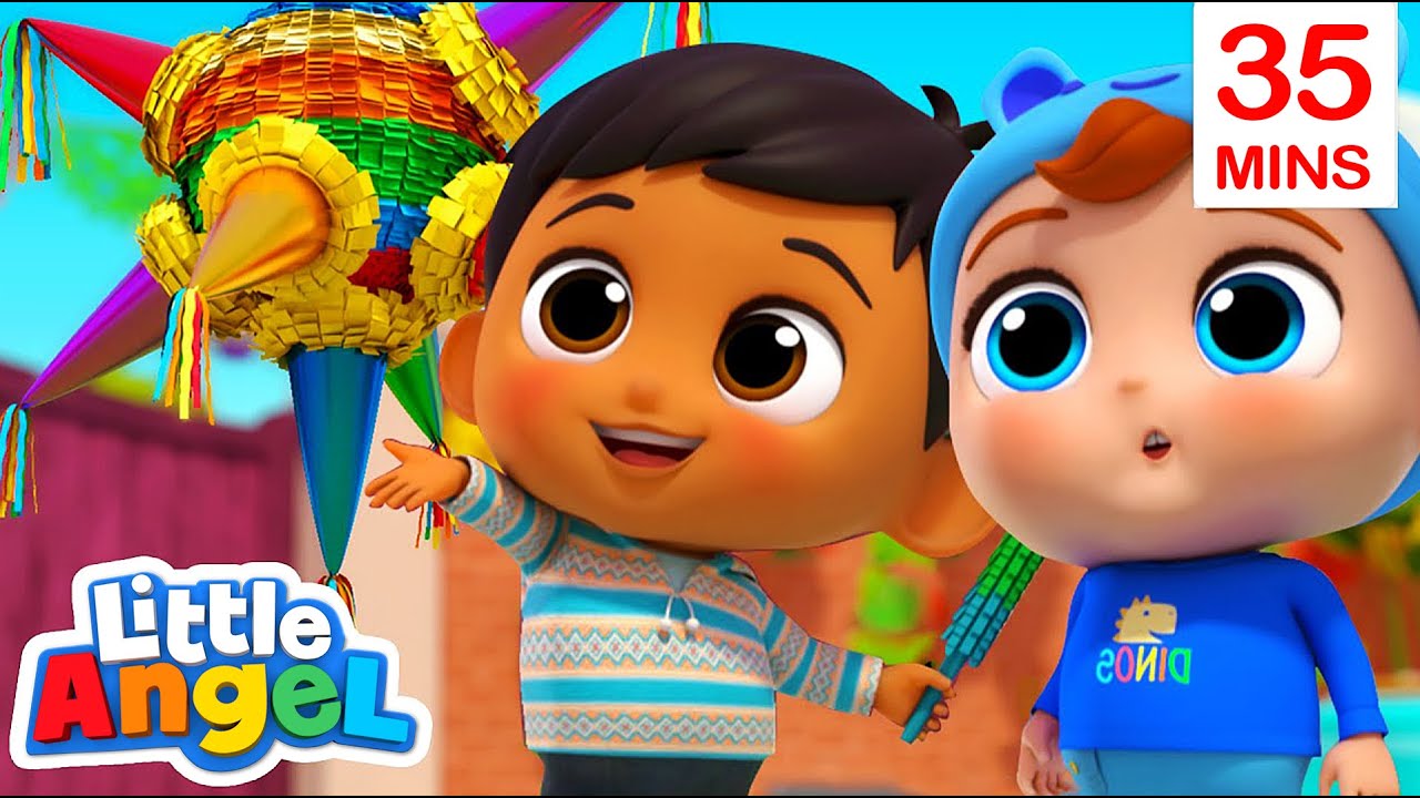 Break the Pinata + More Little Angel Kids Songs & Nursery Rhymes - YouTube