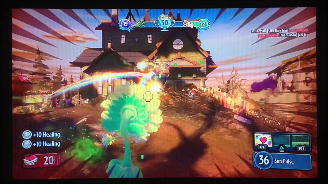 PVZ Garden Warfare (PS3) - Sunflower in Zomboss Estate #3 - YouTube