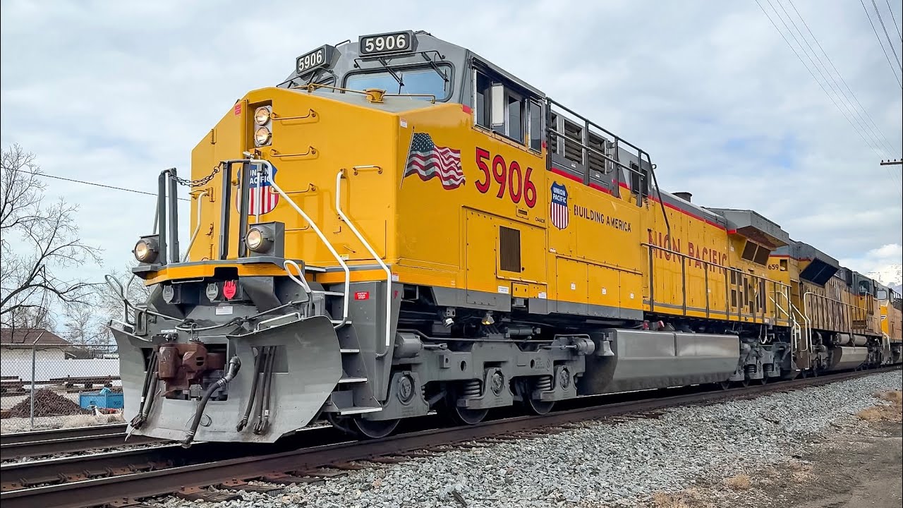 [4K] UP 5906 leads the help set back toward Helper, Utah! - YouTube