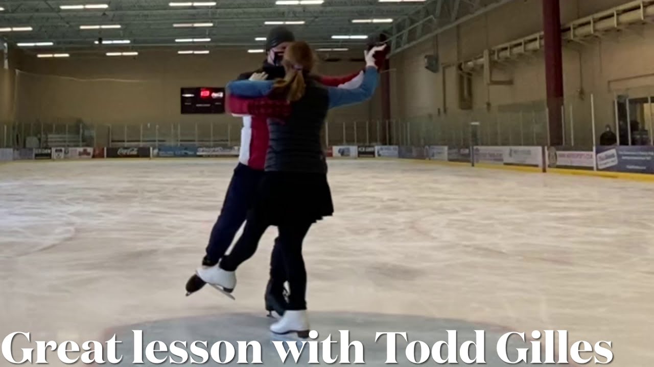 Adult Figure Skating Pre Silver Ice Dance Lesson - YouTube