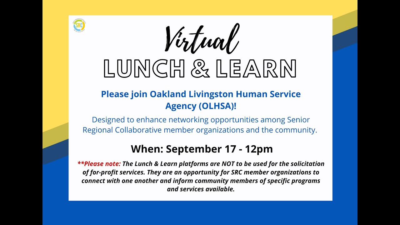 Lunch & Learn - OLHSA - YouTube