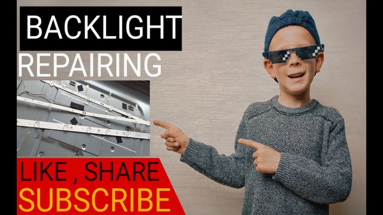 New backlight install in LED TV charge in description. - YouTube