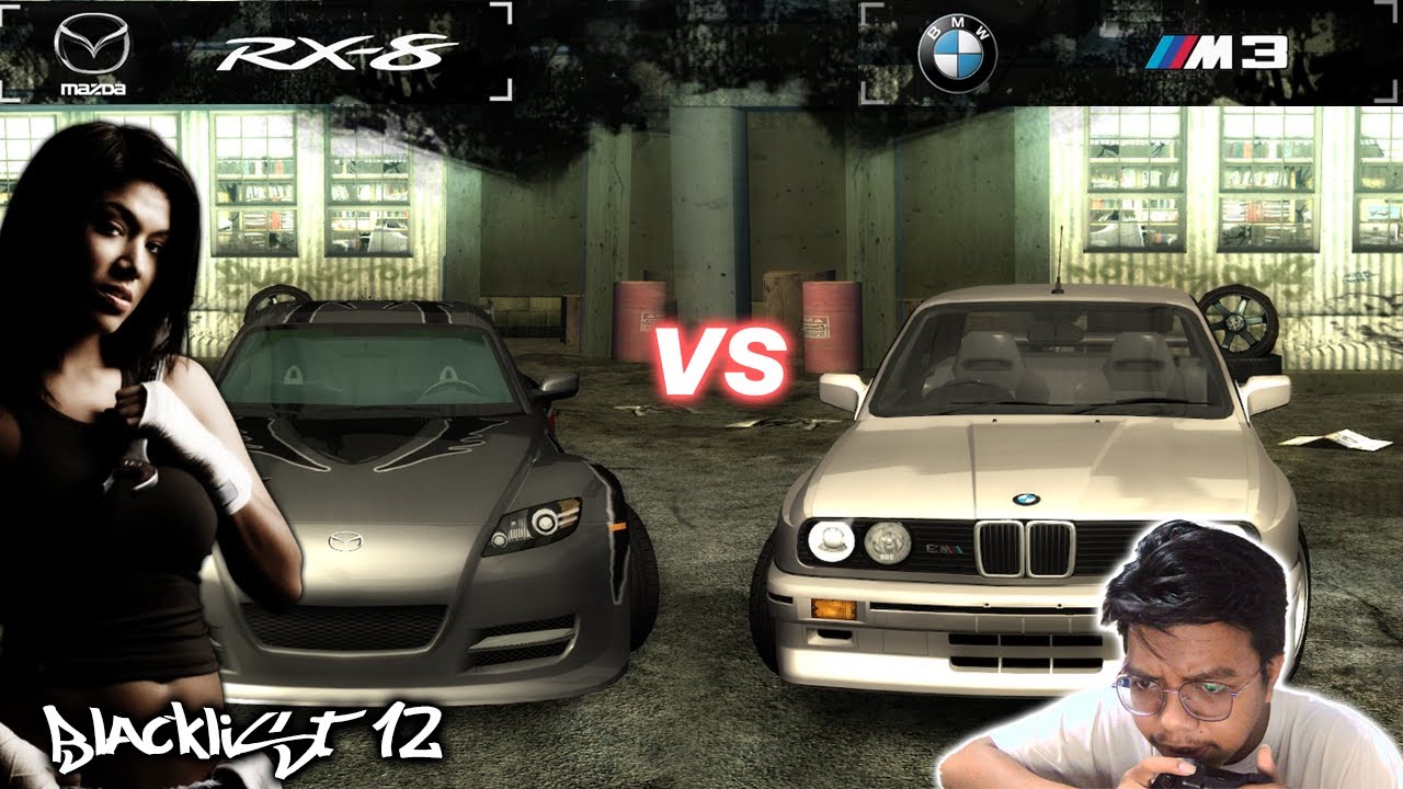 Blacklist 12 Mobil Mazda RX8 VS Mobil Bmw N3 e30 - Need For Speed Most Wanted - YouTube