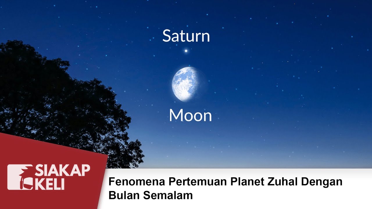 Fenomena Pertemuan Planet Zuhal Dengan Bulan Semalam - YouTube
