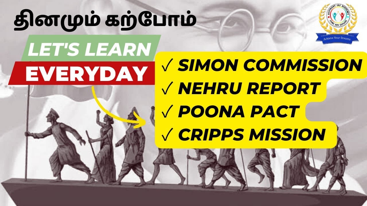 Simon Commission | Cripps mission | Poona Pact | INM | Modern Indian ...