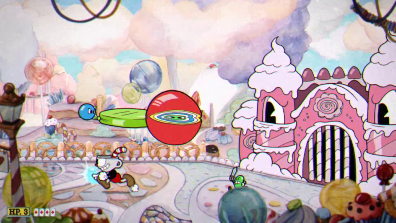 Cuphead Candy Baroness Boss - YouTube