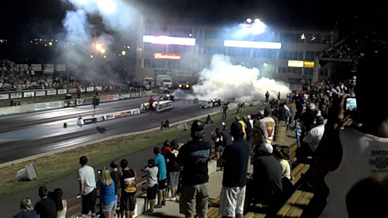 World first duel jet car smoke run - YouTube