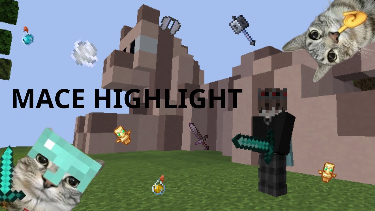 Minecraft MACE PvP Highlight | 1v3 Insane Montage - YouTube
