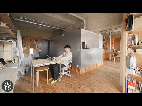 NEVER TOO SMALL: Japanese Architect’s Industrial Style Studio, Tokyo 48sqm/516sqf