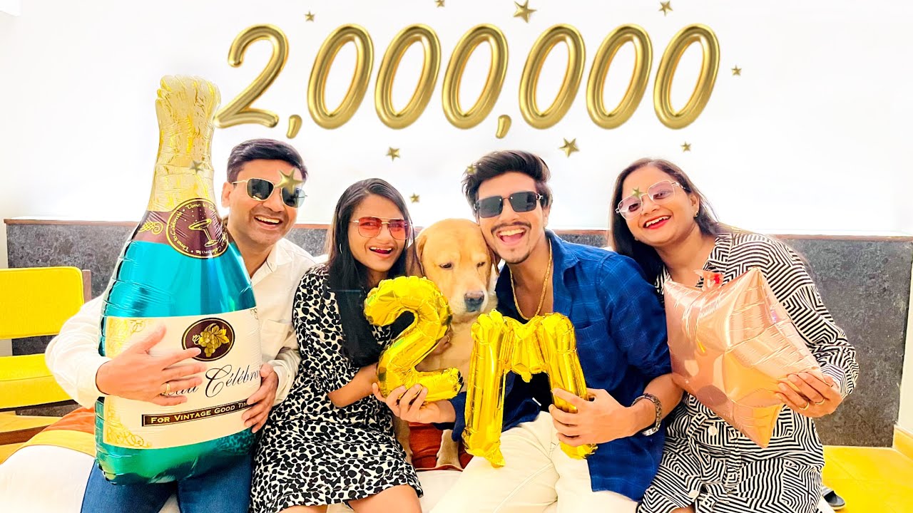 2 million subscribers celebration😍 | Anant Rastogi - YouTube