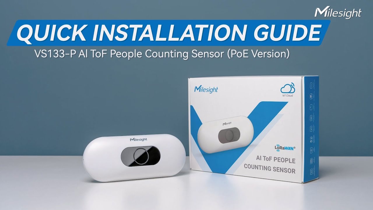 VS133-P AI ToF People CountingSensor Quick Installation Guide - YouTube