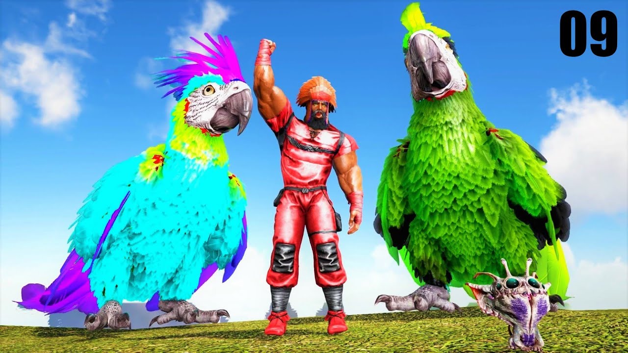 GIANT ELEMENTAL PARROTS STINK TO TAME! ARK SURVIVAL EVOLVED (LOST ...