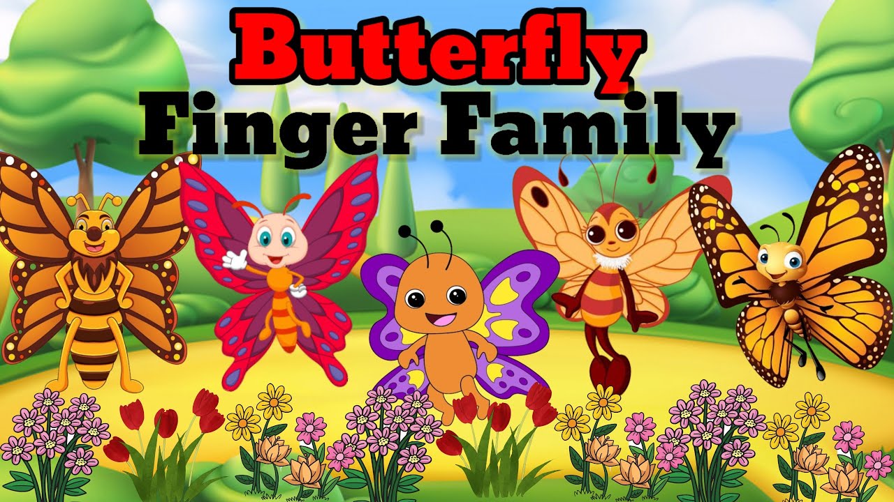"Fun Finger Family Fiesta"/"Fluttering Finger Family Friends: Butterfly ...