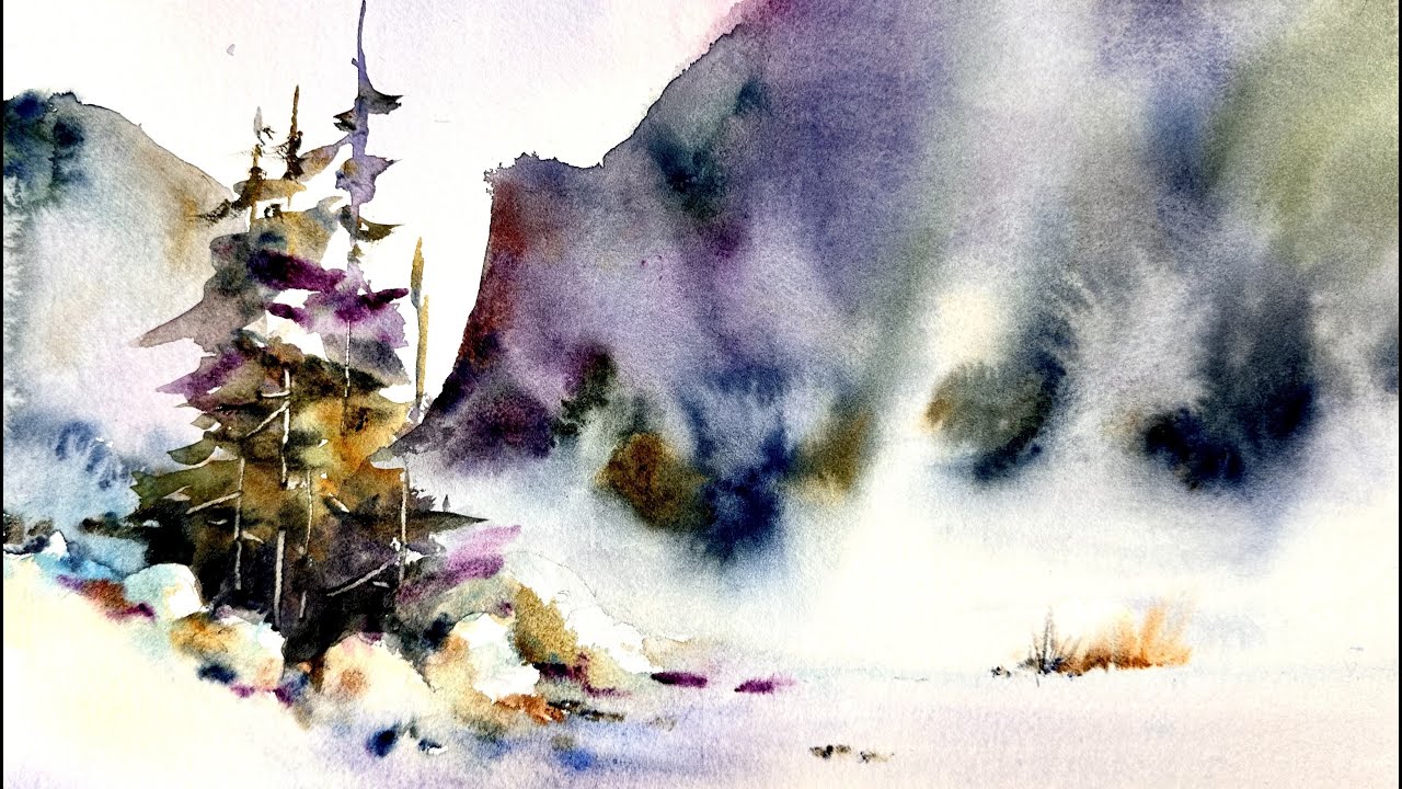 A Cold, Gusty Wind: painting in watercolours with Randy Hale - YouTube