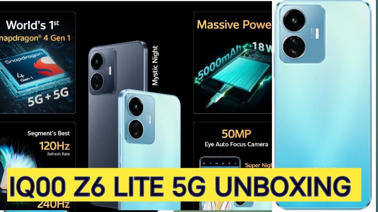 IQ00 Z6 5G Unboxing in Kannada | Snapdragon 4 Gen 1, 120Hz Refresh Rate ...