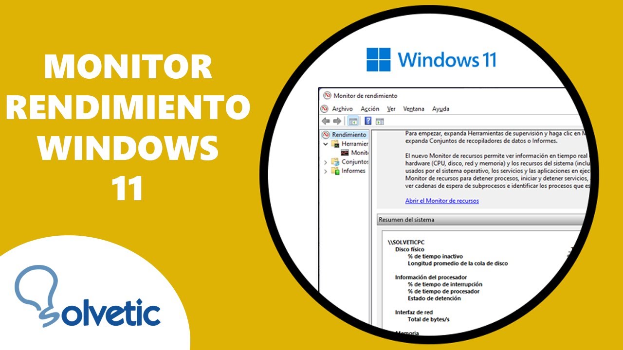 Monitor Rendimiento Windows 11 ️ USAR y ABRIR - YouTube