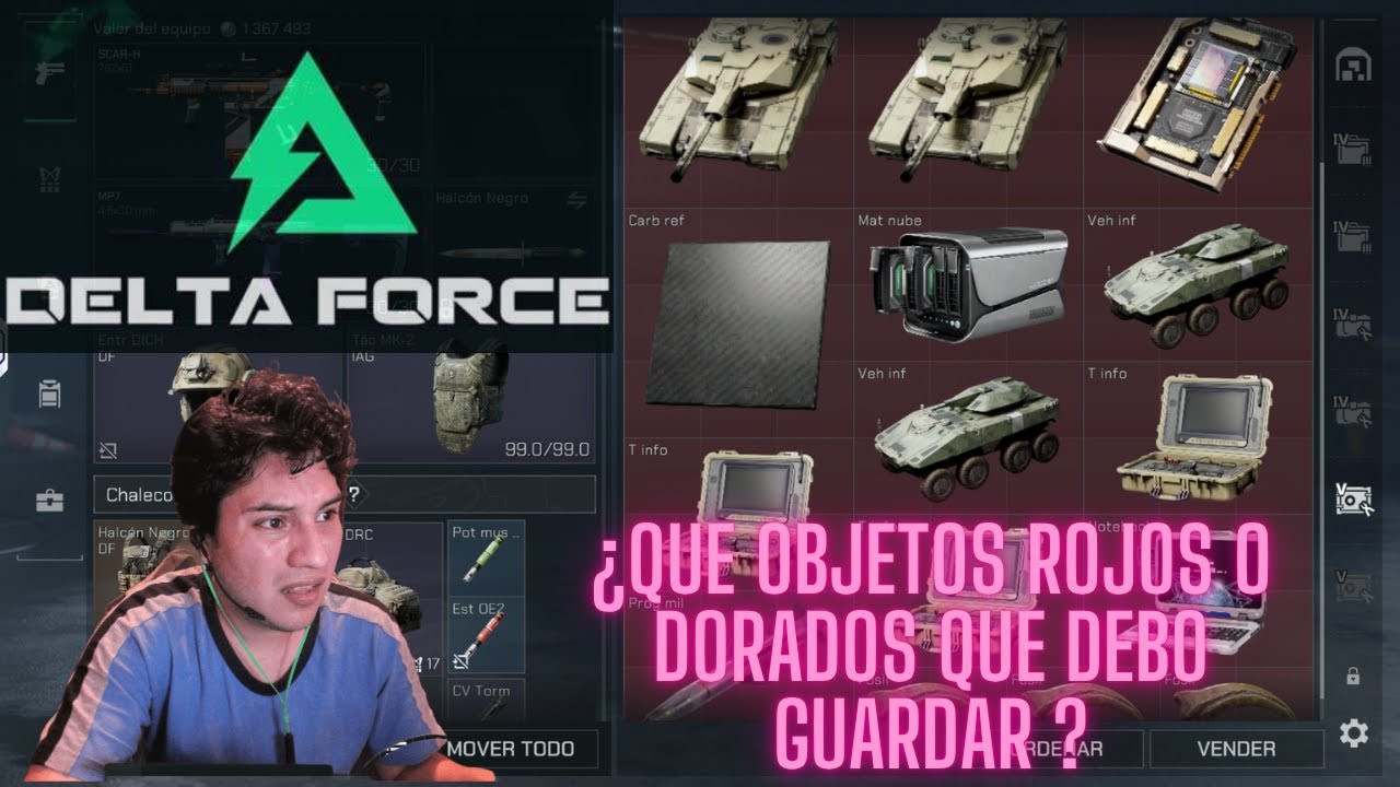 ¿ QUE OBJETOS ROJOS O DORADOS DEBO GUARDAR ? DELTA FORCE MOBILE - YouTube
