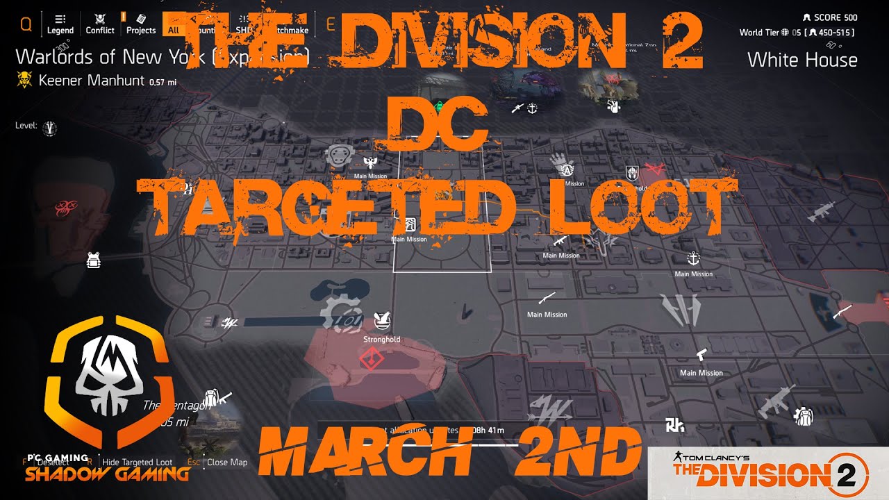 Division 2 | Targeted Loot | March 2 OPEN PFC's FOR GS 515 GEAR!! - YouTube