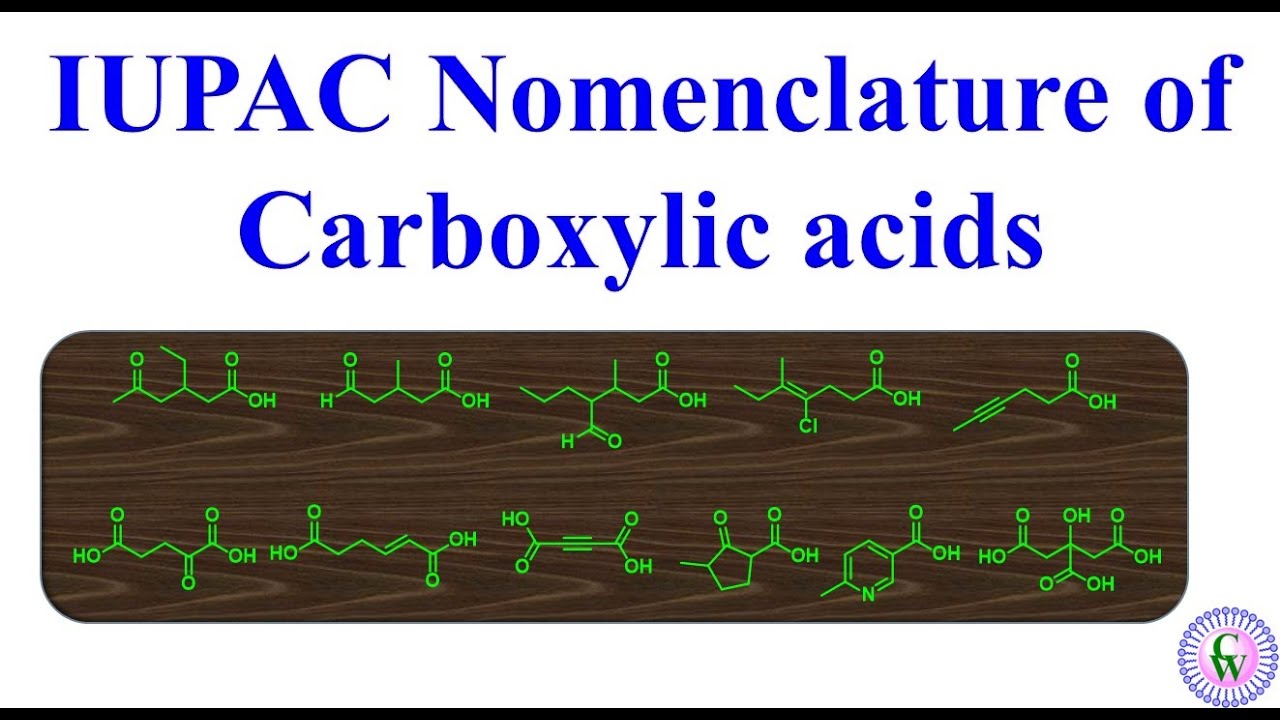 IUPAC Nomenclature of Carboxylic acid - YouTube