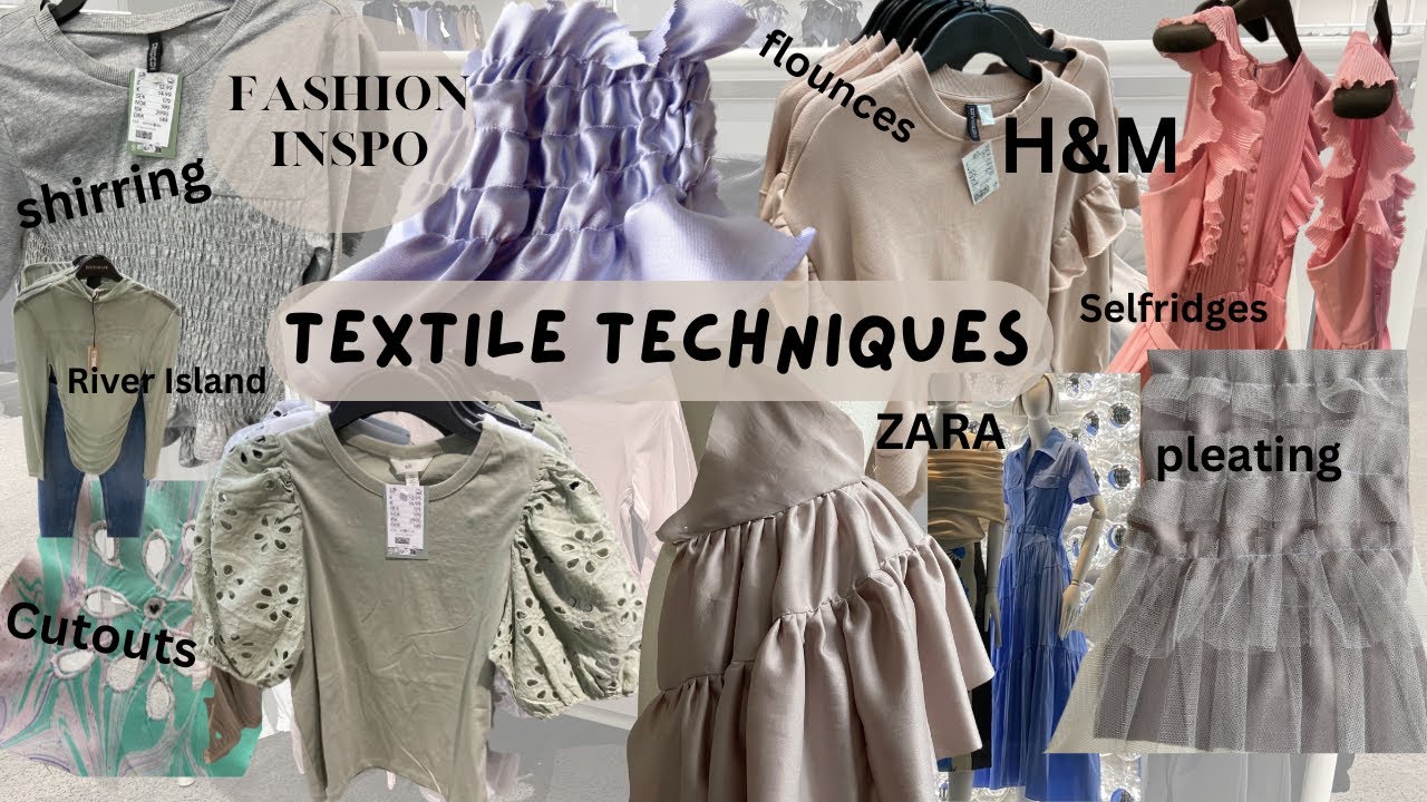 TEXTILE TECHNIQUES FROM FASHION | Shirring, Pleating & Cutwork ...