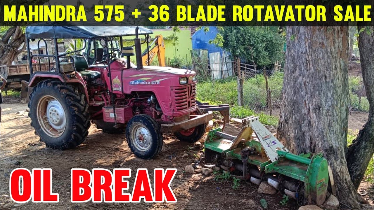 Mahindra 575di +dharani rotavator for sales || tractor sales in ...