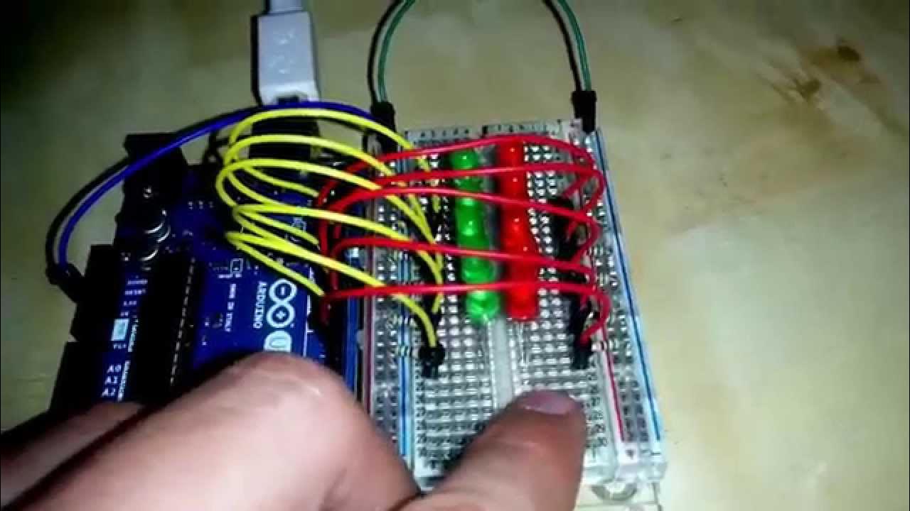 Physical Computing - Arduino 10 blinking LEDs - YouTube