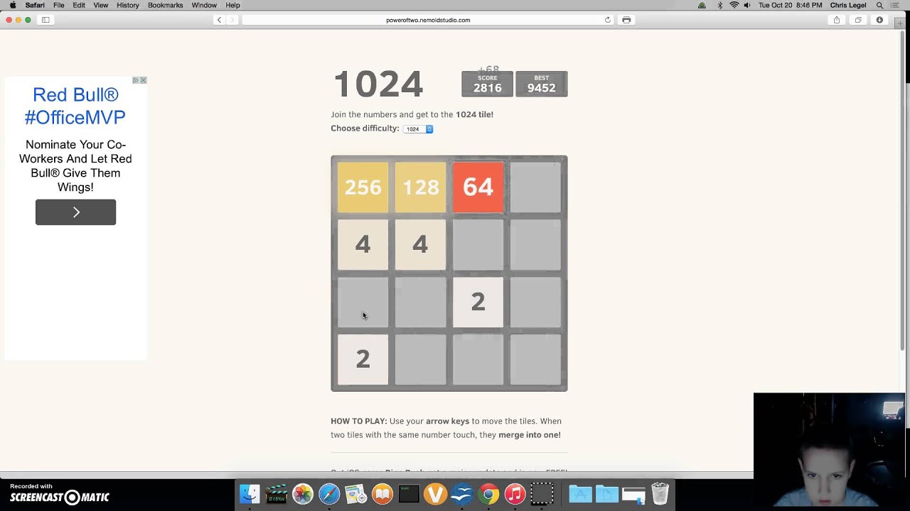 Challenge 1 - 2048 Game 1024 Block - YouTube