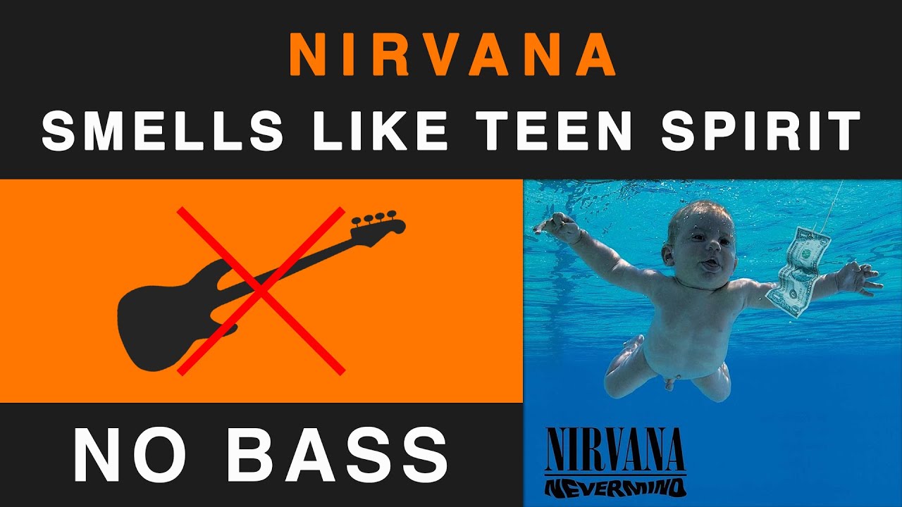 Nirvana - Smells Like Teen Spirit (No Bass Backing Track) - YouTube