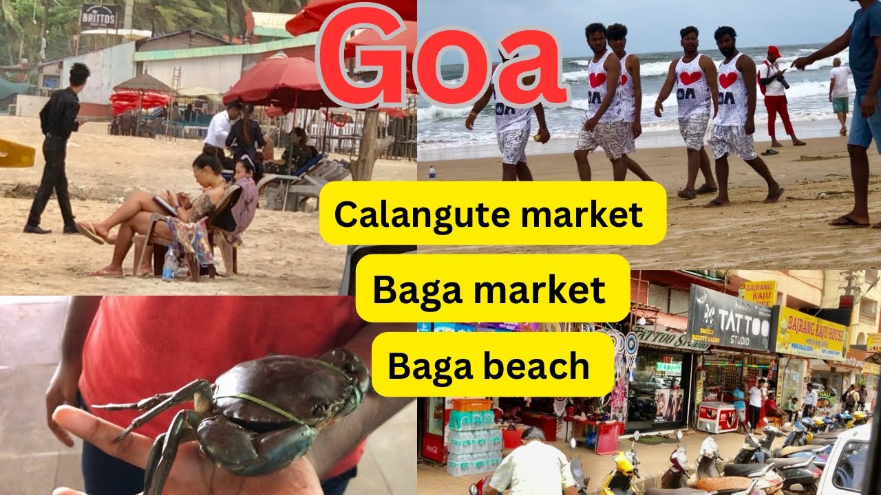 Goa|Calangute Market |Baga Market |Baga Beach|Goa Vlog-September-2024 ...