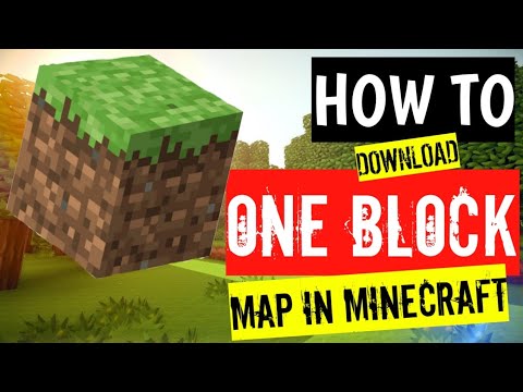 How to download ONE BLOCK MAP in MINECRAFT - YouTube