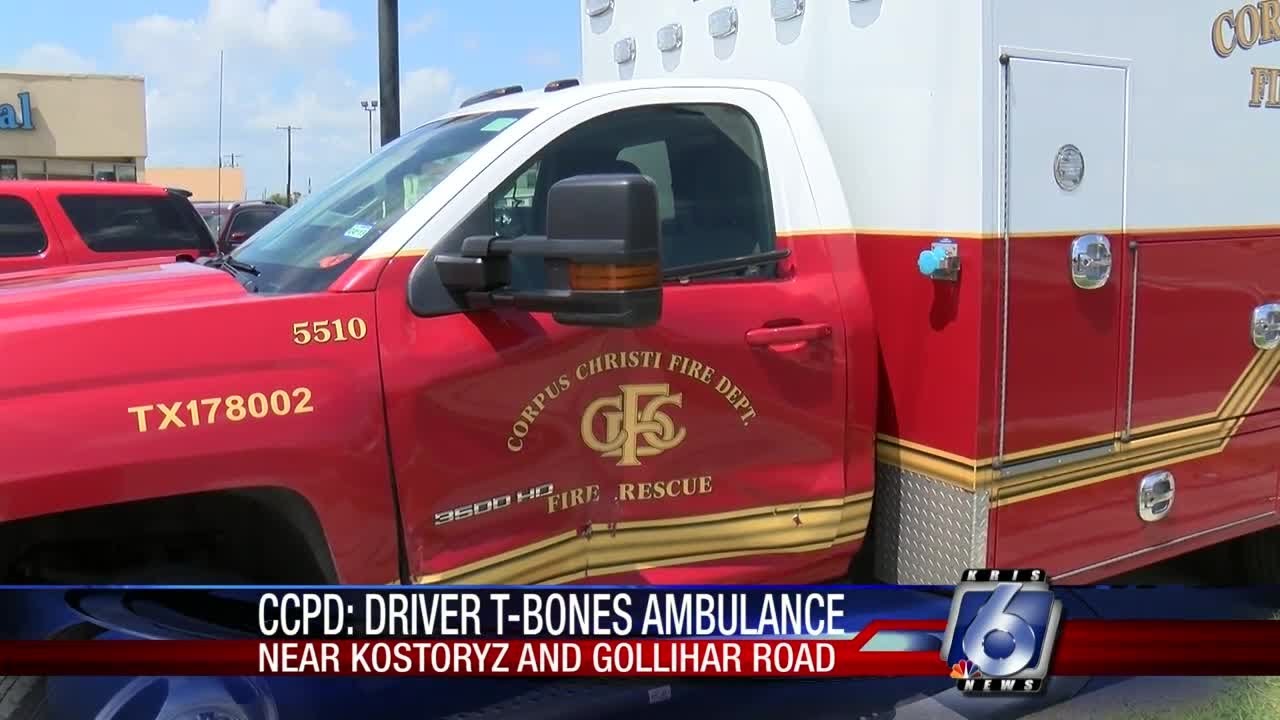 CCPD: Truck t-boned ambulance on an emergency call - YouTube