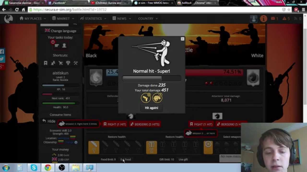 Guide: How to increase attack speed in E-Sim - YouTube