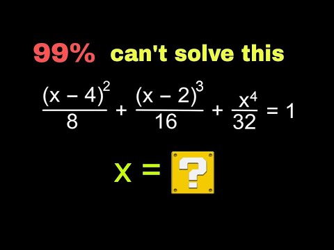 99% Can't Solve This | A Nice Algebra Problem | Fond the Value of x ...