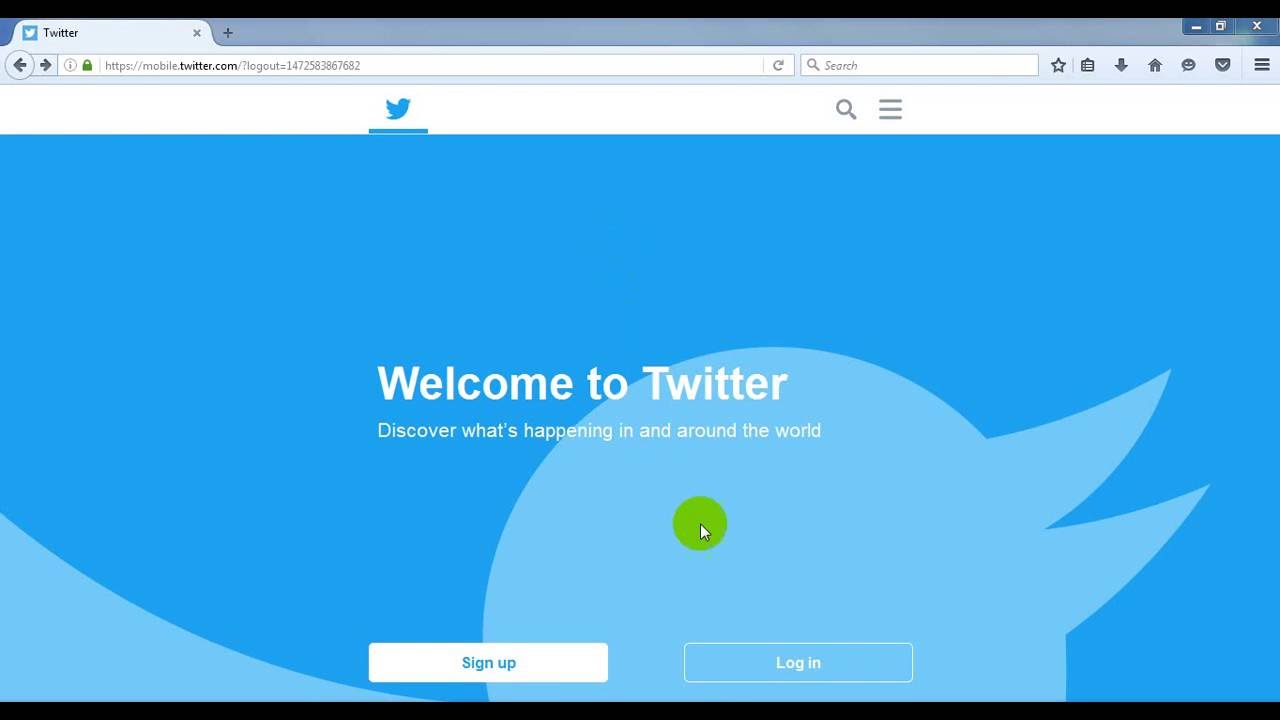 how to log in twitter account 2016 - YouTube