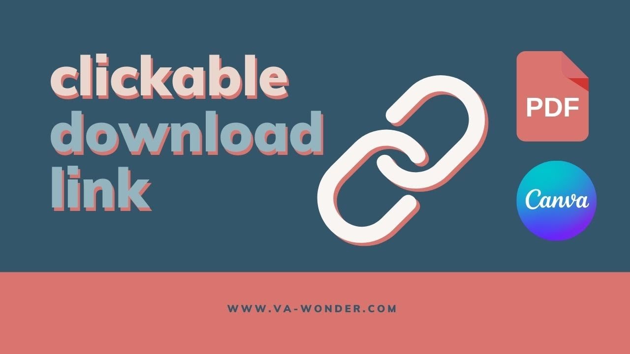 How to Add a Clickable Download Link in Canva | Step-by-Step Tutorial ...