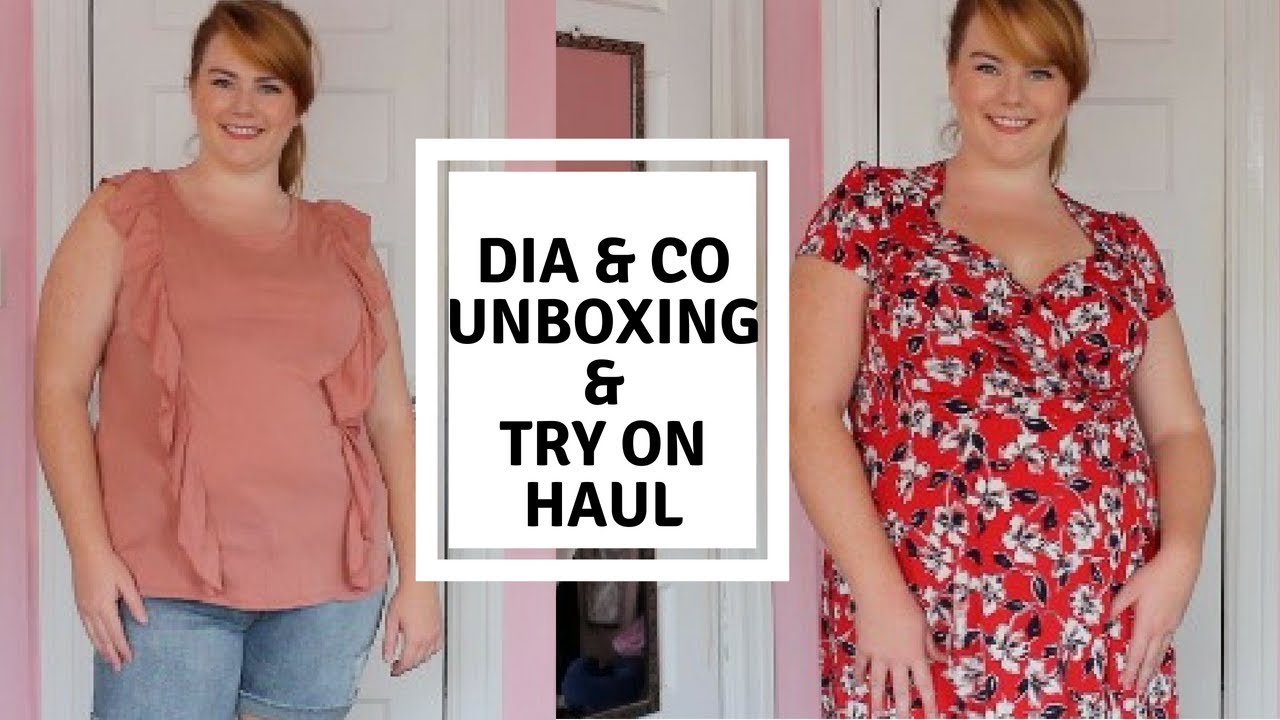 Plus Size TRY ON Haul | Dia & Co Unboxing | Early Fall 2018 - YouTube