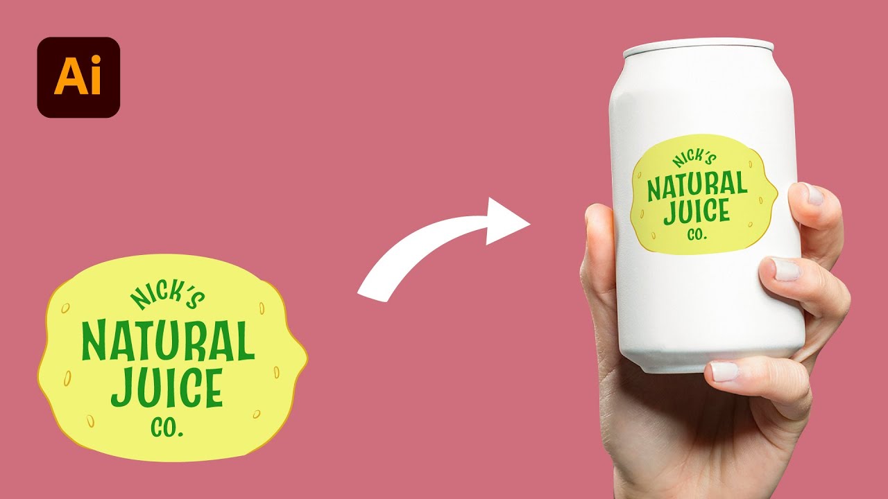 Easy 3D Product Mockup in Illustrator - YouTube