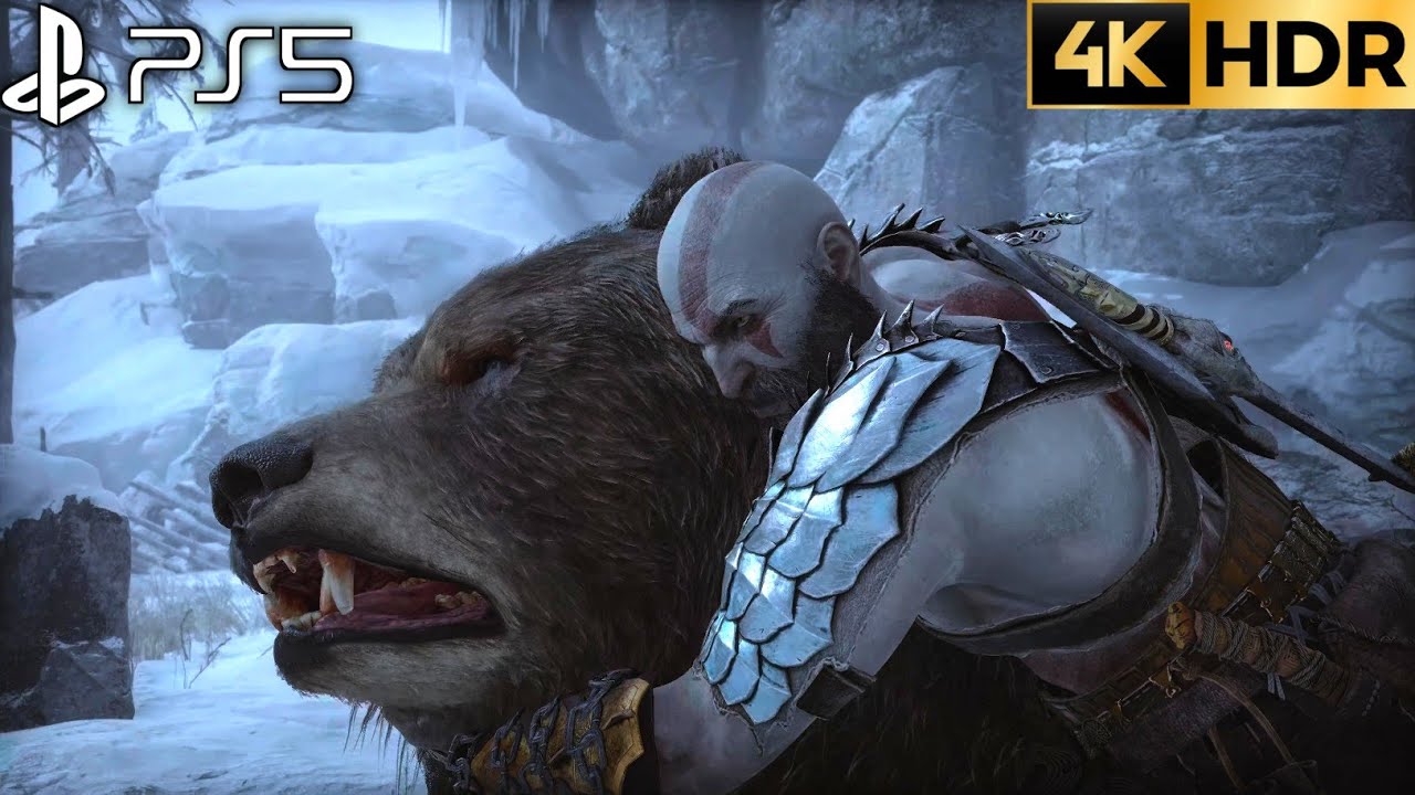 Kratos Calms down Atreus when he Transformed into Bear GOD OF WAR ...