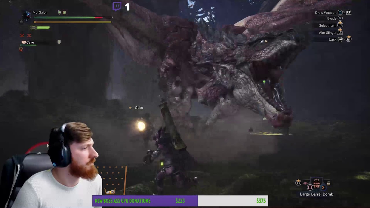 Monster Hunter World Beta-Solo Lance Rathalos Run - YouTube