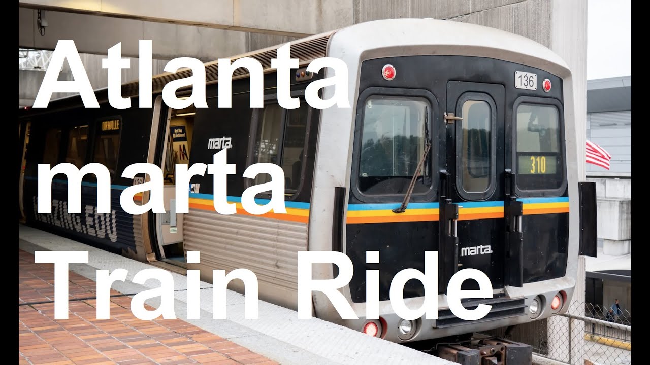 Atlanta downtown to Airport by MARTA Train - YouTube