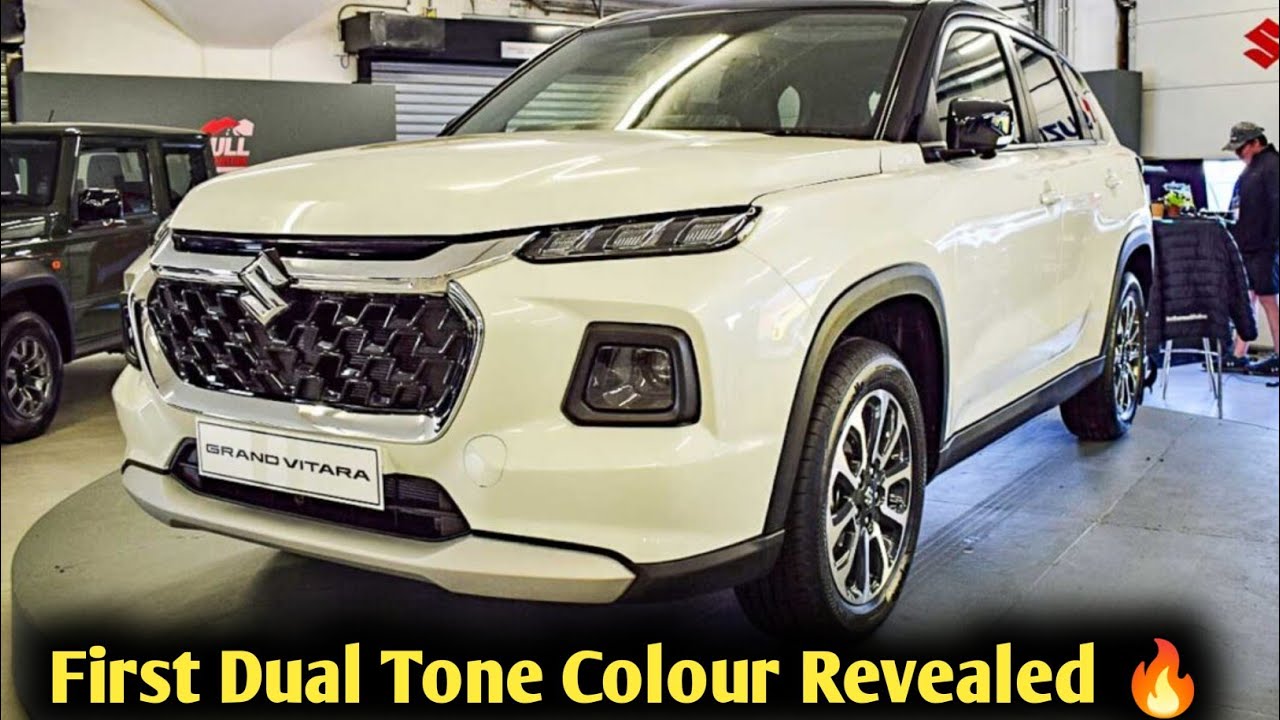 Maruti Grand Vitara 2022 👌Dual Tone White Colour Revealed😳 - Launch ...