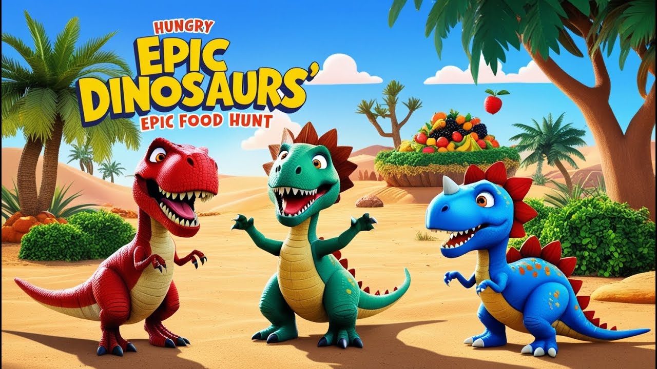 Hungry Dinosaurs’ Food Hunt in the Desert | Thrilling Jurassic ...