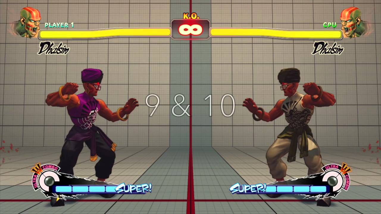 USFIV - Dhalsim's Summer Vacation Costume: All Colors (Numbered) - YouTube