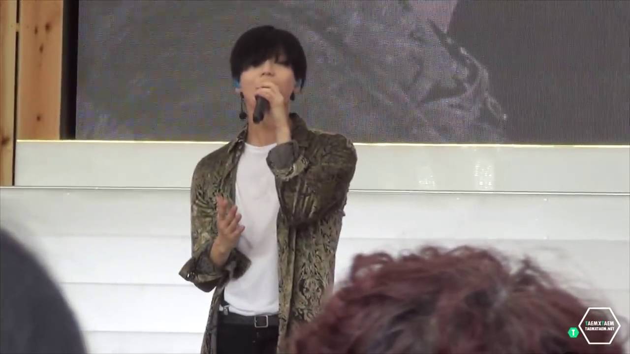 I6O72O SHINee Taemin singing "the person I love the most" - YouTube