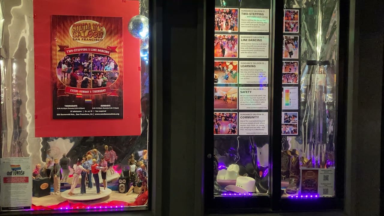 Sundance Saloon Display - Castro Walgreens window - Sept. 2021 - YouTube