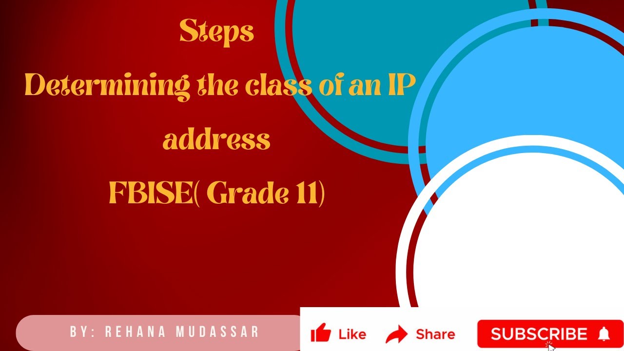IP address and its Class - YouTube